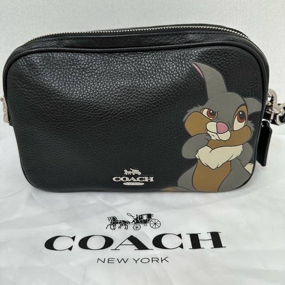 Coach | Bags | Coach Black Bag With Disney Thumper Graphic | Poshmark